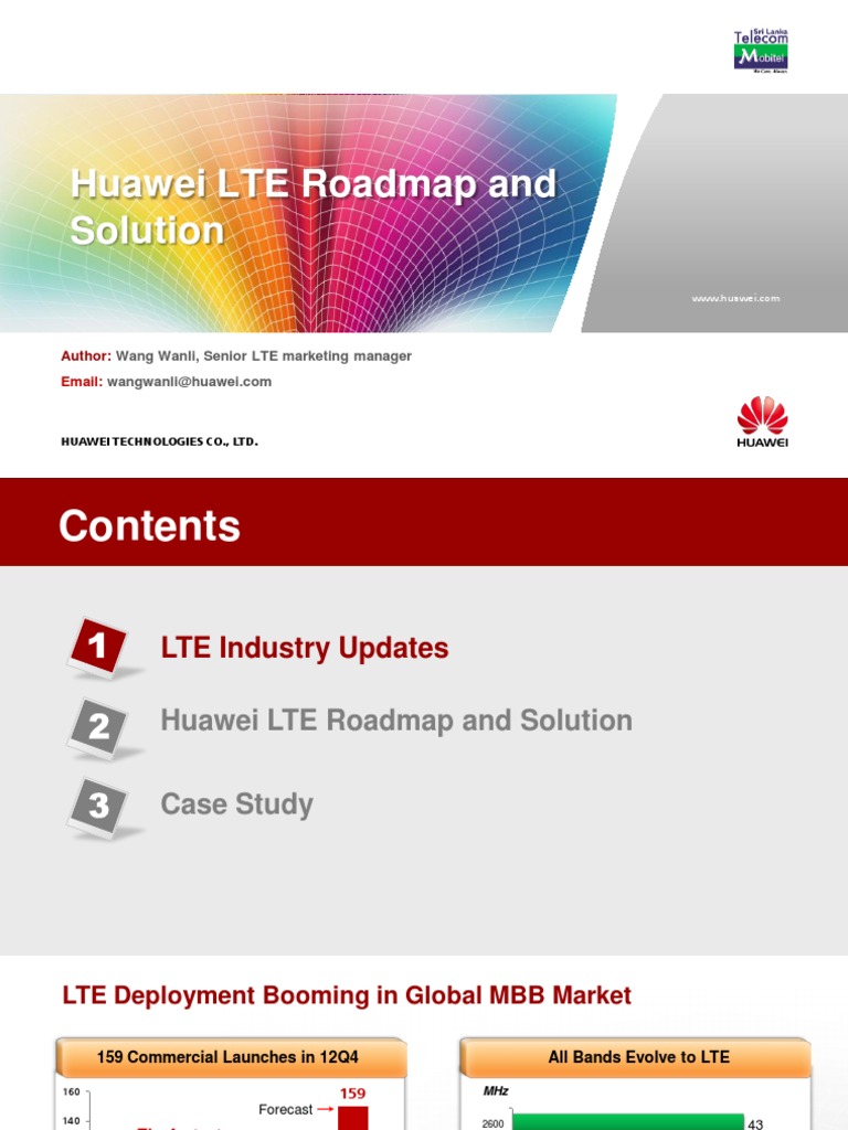 Huawei LTE Roadmap and Solution For Mobitel (20121220) | PDF | Lte ...