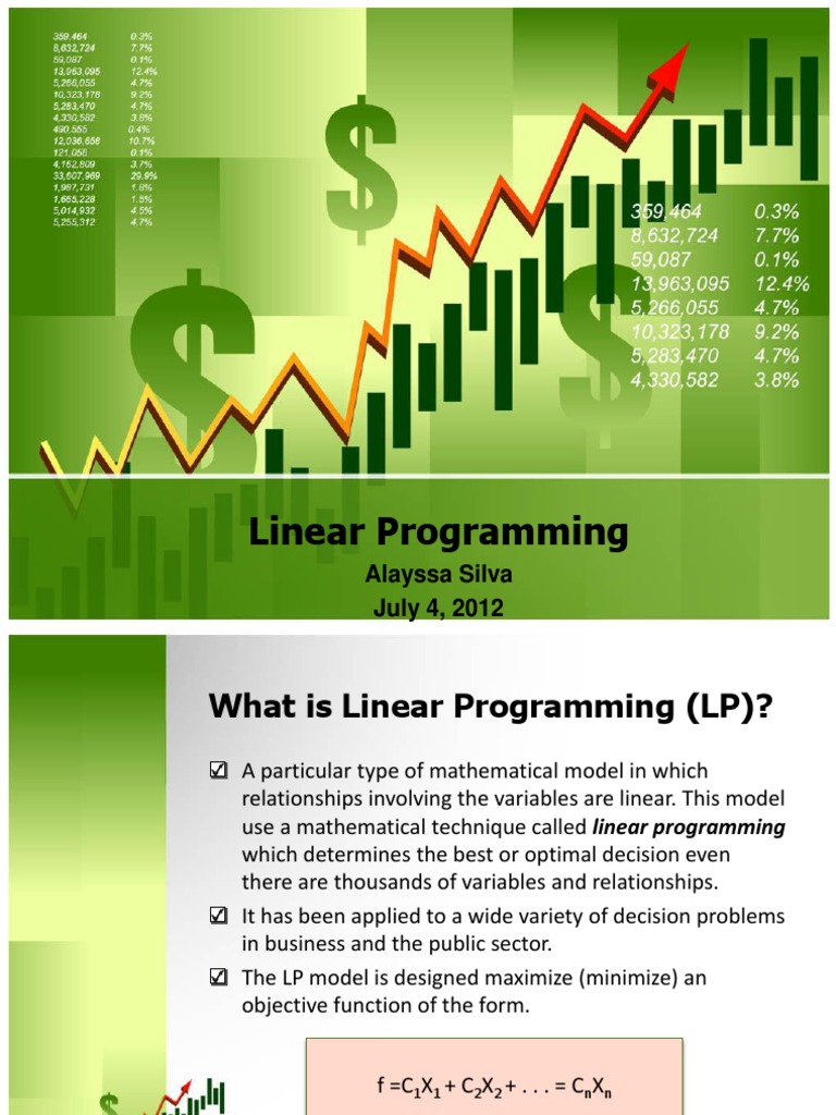 Linear Programming | PDF | Linear Programming | Shader