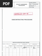 Subcontract Management Procedure 1 | PDF | Construction Management ...