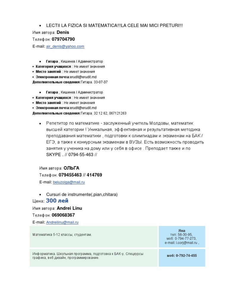 Lectii La Fizica Si Matematica | PDF