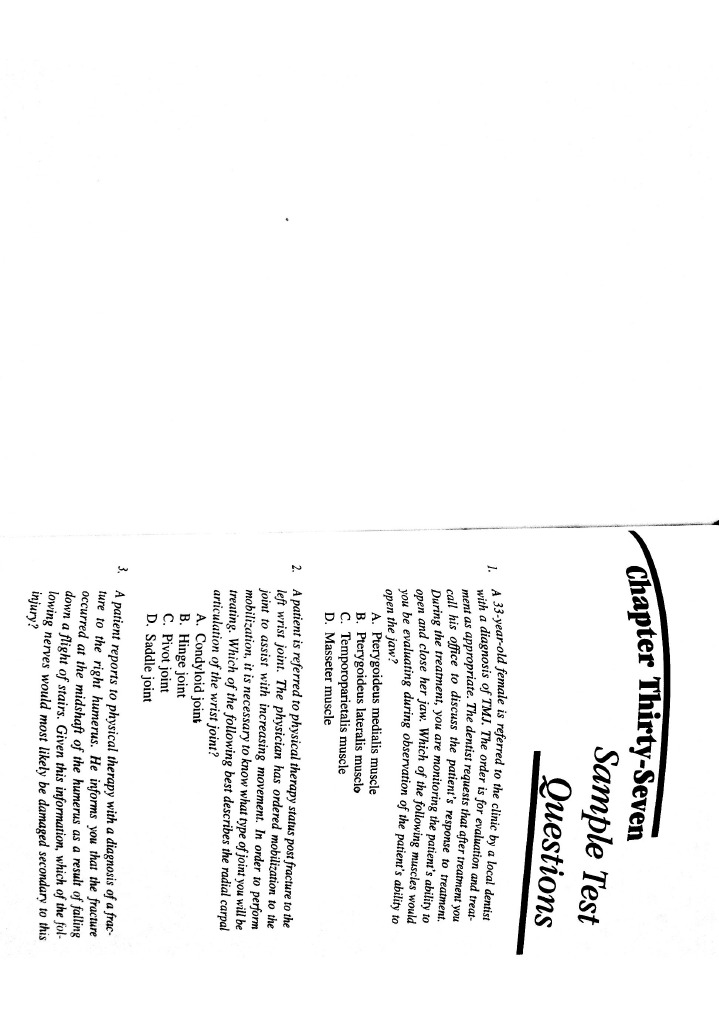 PCE Exam Practice Questions 1 - Vignnete Based Physiotherapy Questions ...