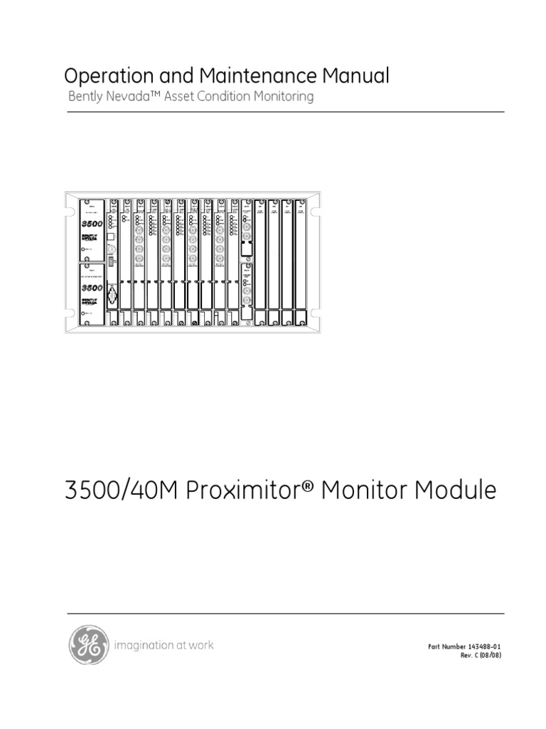3500/40M Proximitor Monitor Module: Operation and Maintenance Manual ...