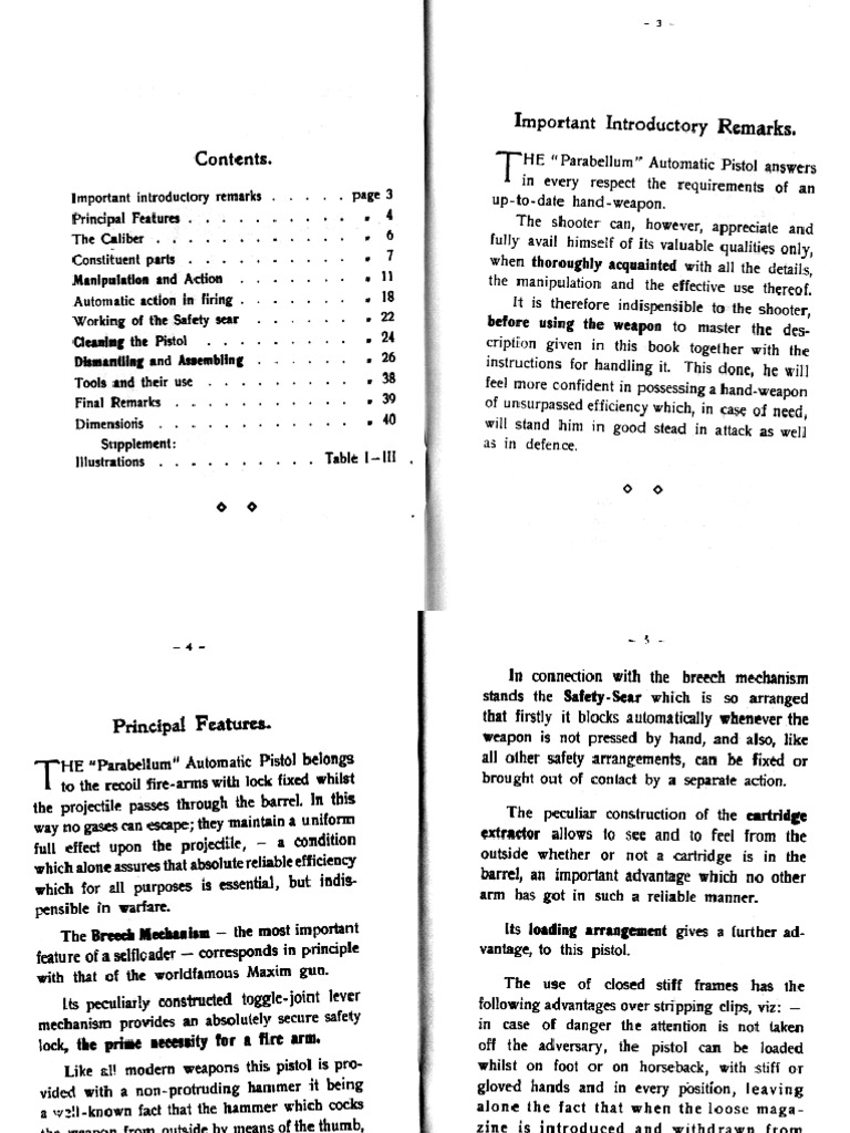 1942 US Army WWII German Luger Pistol Manual 19p. | PDF | Business