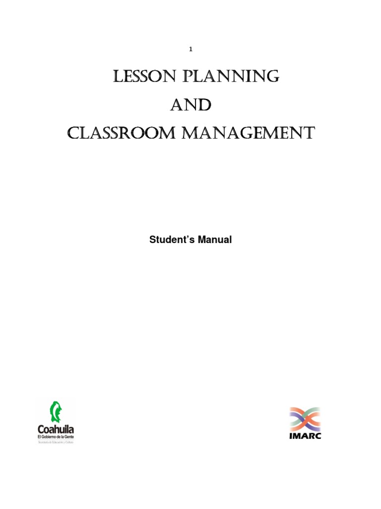 Lesson Planning and classroom management | Lesson Plan | Educational ...