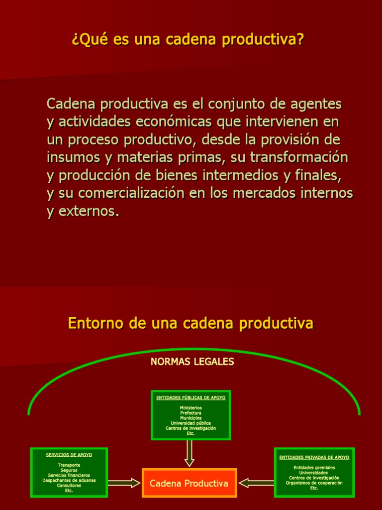 Guía de Cadenas Productivas | PDF | Planificación estratégica ...