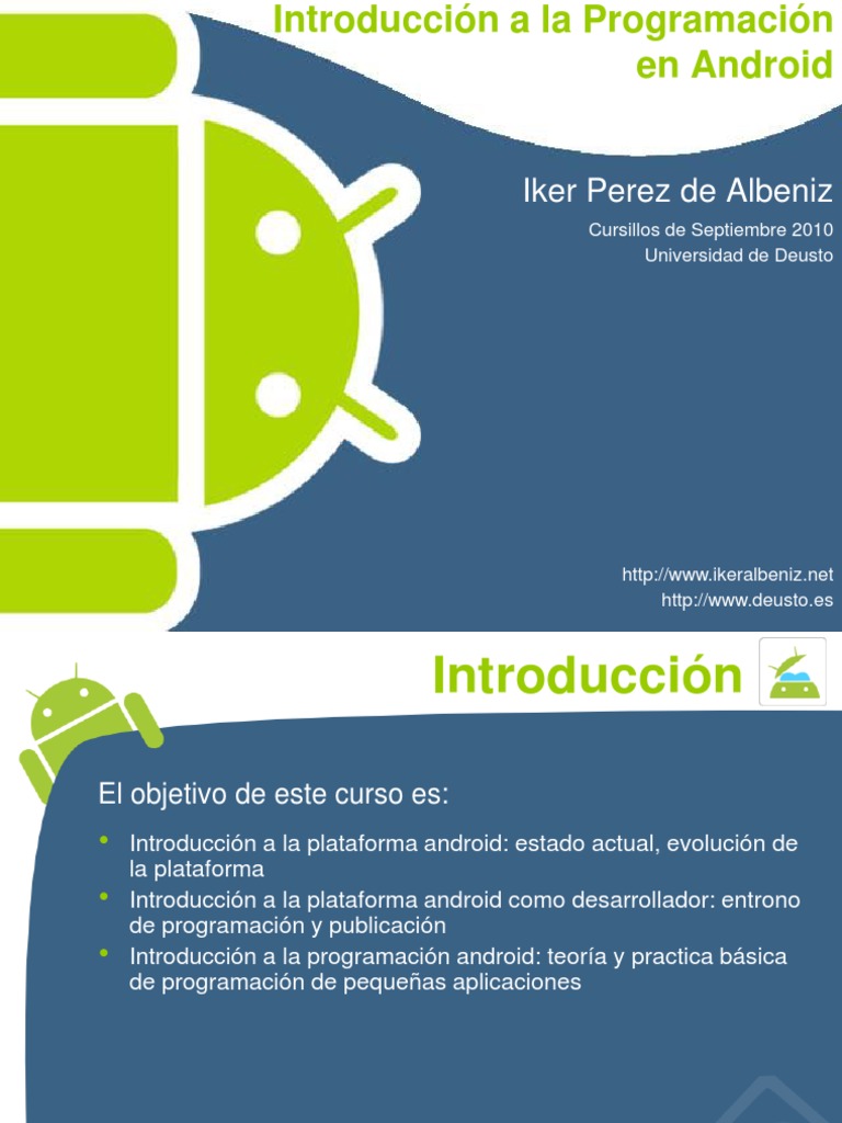 Curso de Programacion en Android | PDF | Android (sistema operativo) | Yo telefono