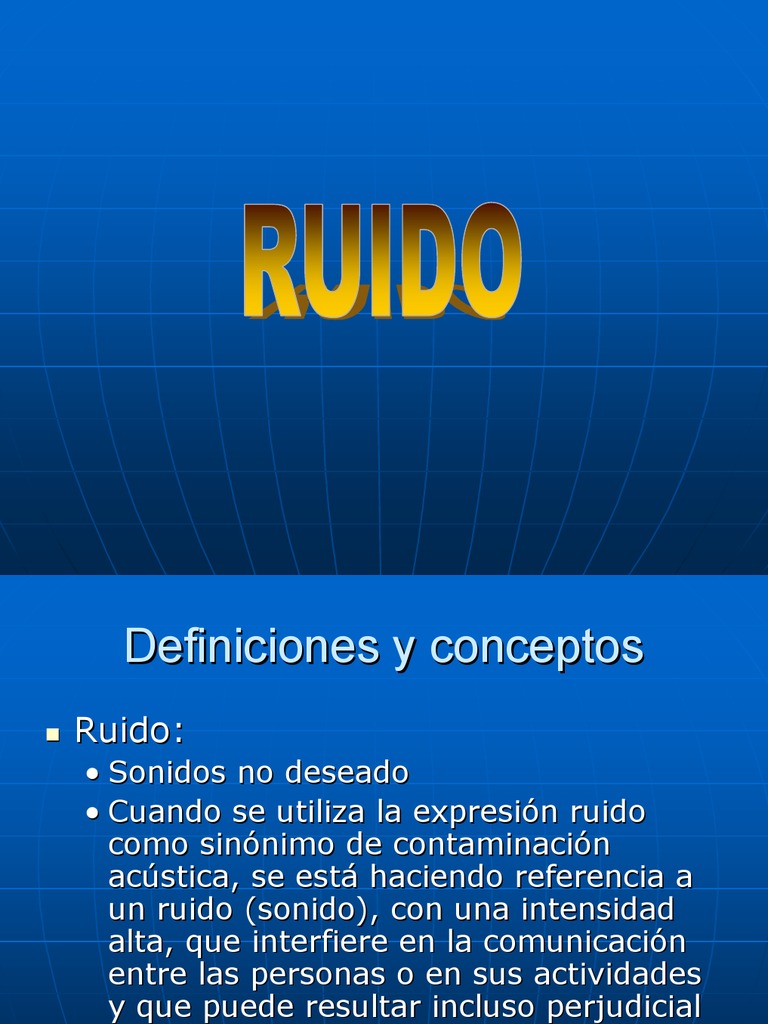 Definición y conceptos de ruido | PDF | Ciencia y matemáticas