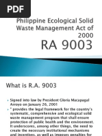 RA 9003: Solid Waste Management Guide | PDF | Municipal Solid Waste ...
