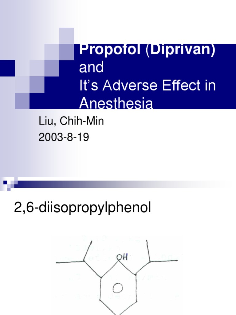 Propofol | Anesthesia | Midazolam