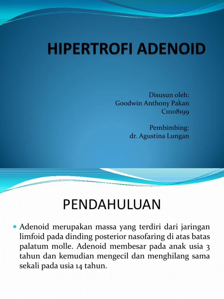 Hipertrofi Adenoid | PDF