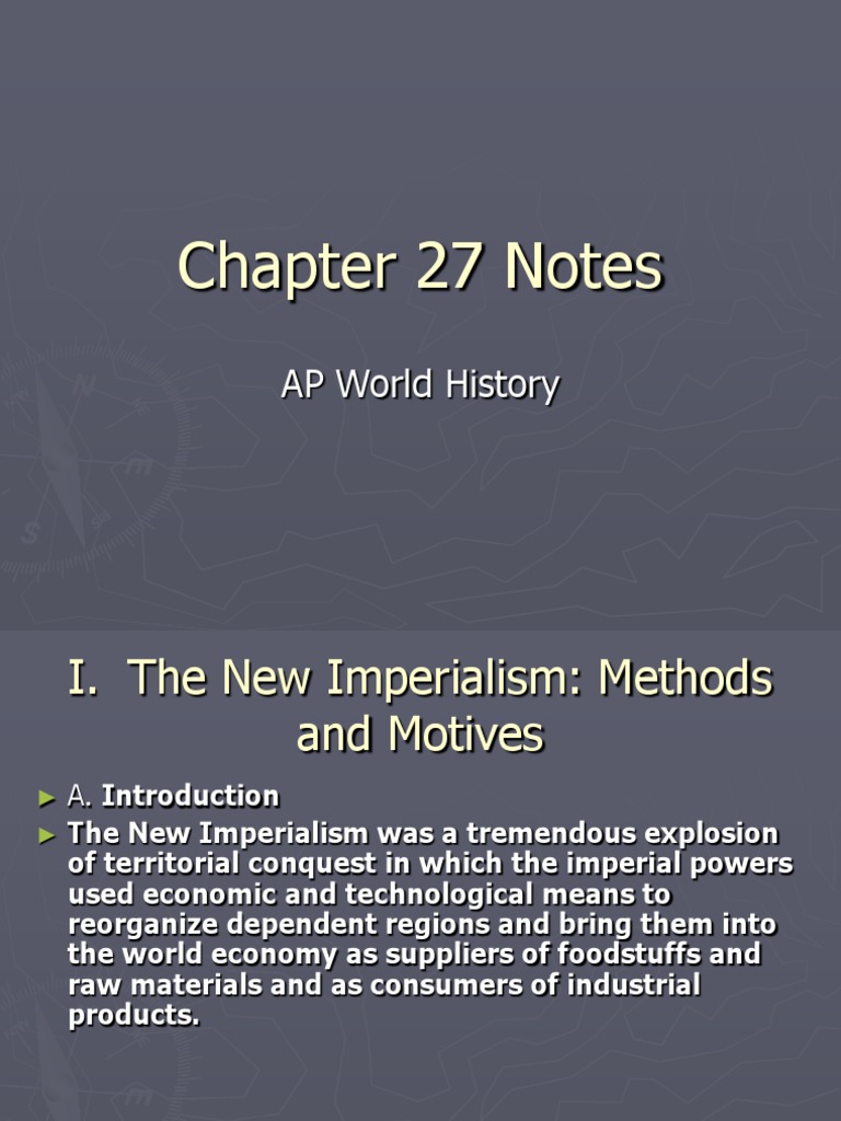 Chapter 27 Notes | PDF | Imperialism | The United States