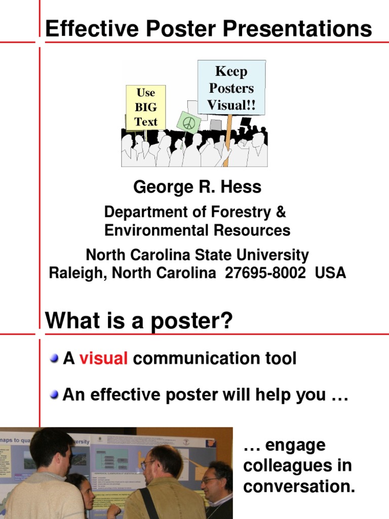 Tips for Effective Poster Presentations | PDF