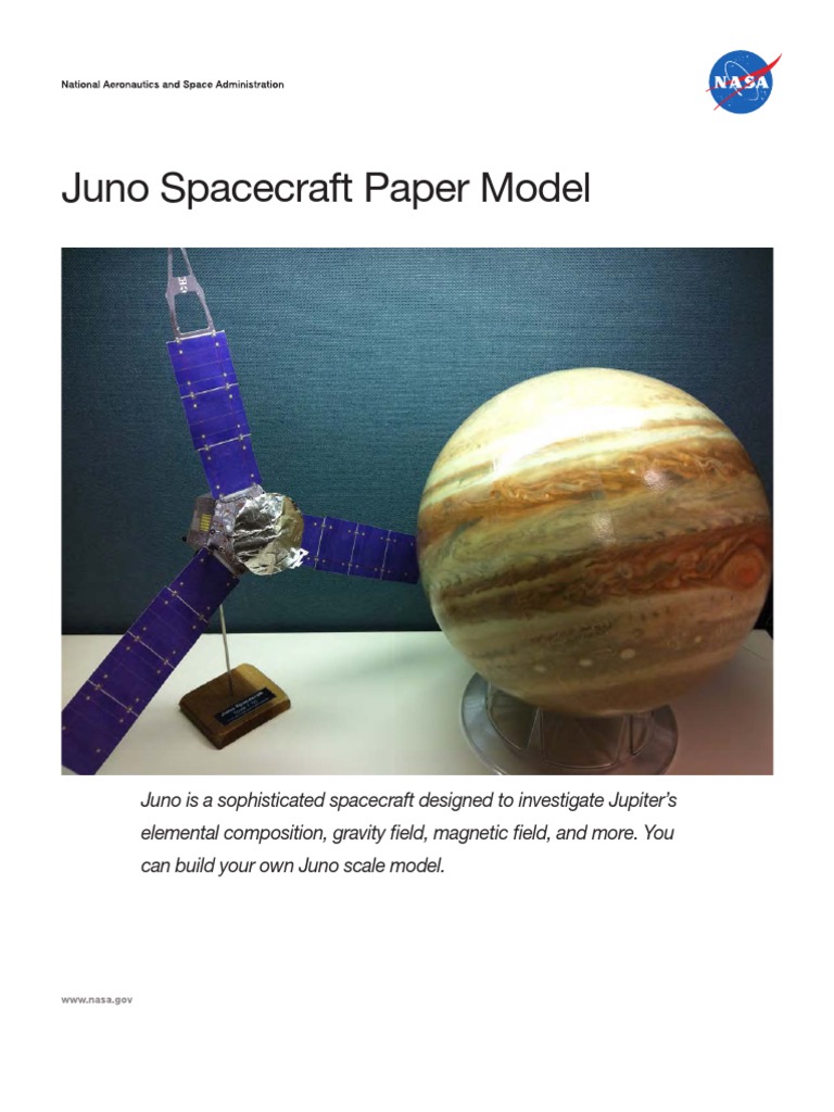 Juno Spacecraft Paper Model Instructions | PDF | Juno (Spacecraft ...