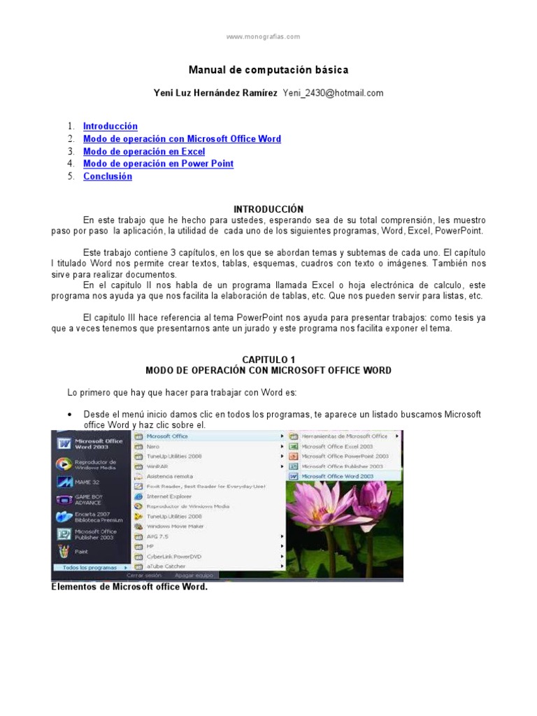 Computacion Basica Pdf Microsoft Powerpoint Point And Click
