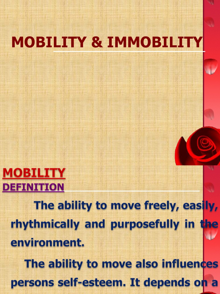 Mobility & Immobility | PDF | Vertebral Column | Vein
