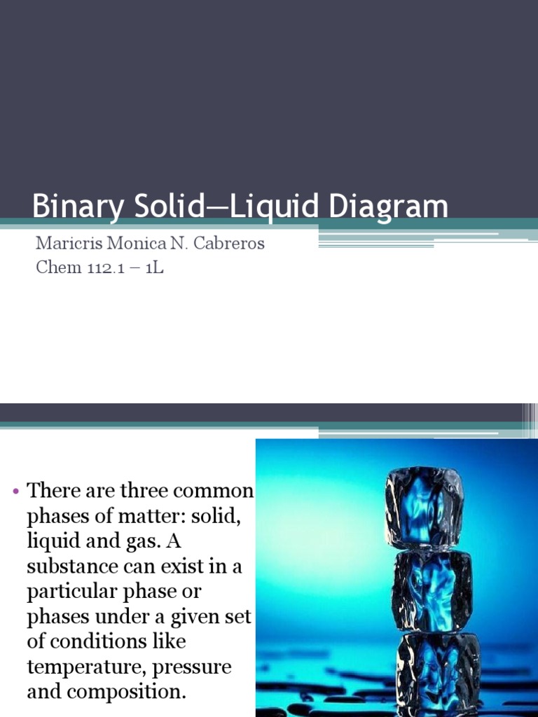 Binary Solid-Liquid Diagram | PDF | Phase (Matter) | Phase Diagram