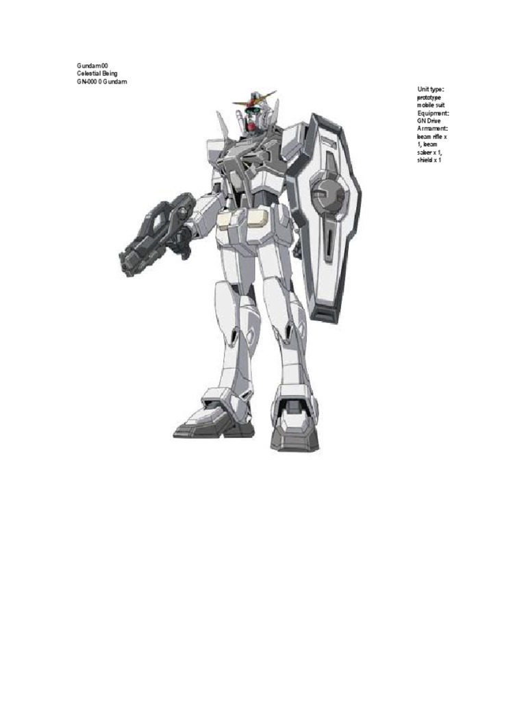 Gundam 00 Mecha | Download Free PDF | Weaponry | Armed Conflict