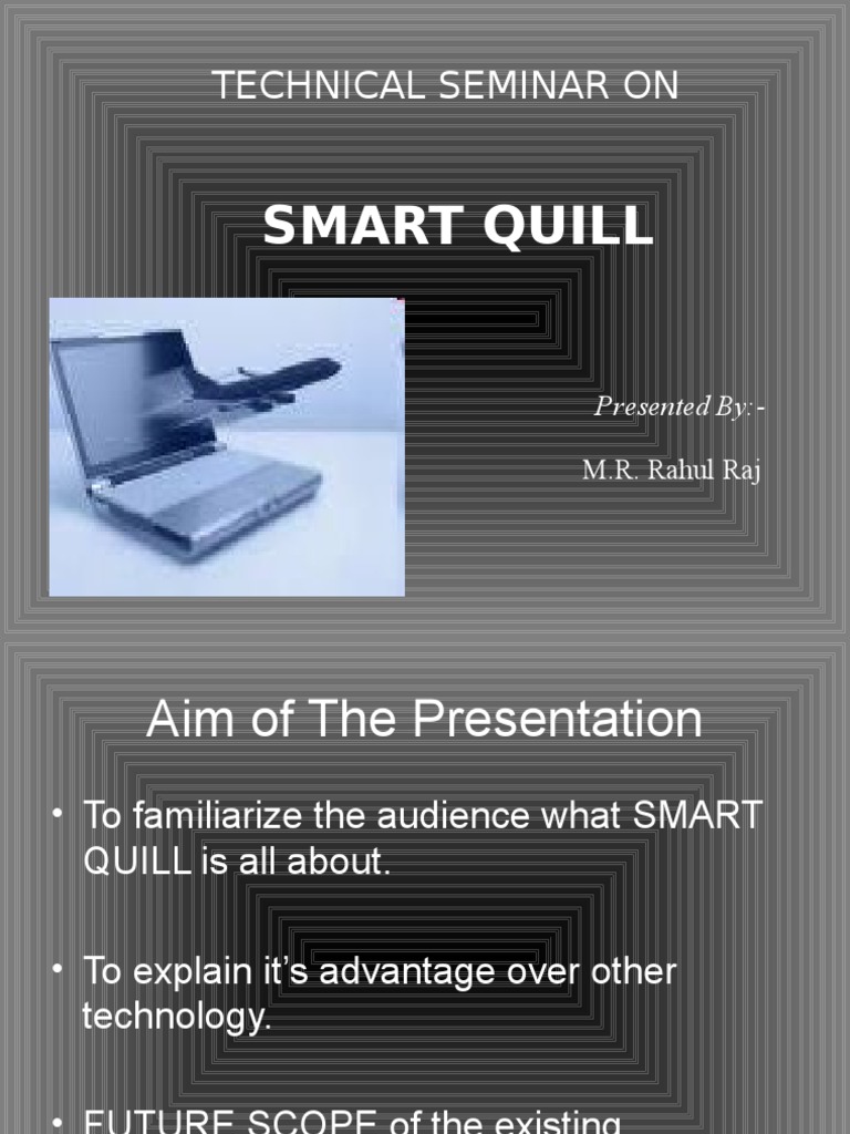 Smart Quill (Rahul Raj) | PDF | Pen | Mobile Device