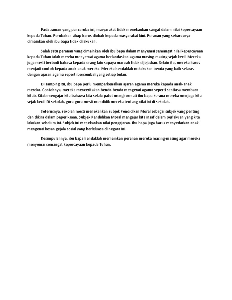 Esei Pendidikan Moral 2