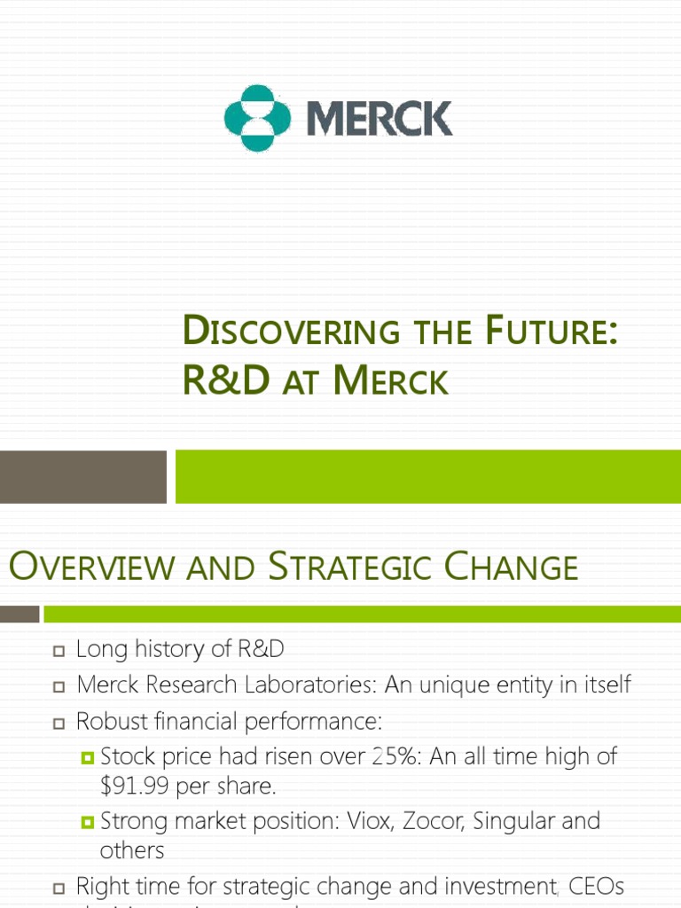 Merck Pharma Case study | Mergers And Acquisitions | Research And ...