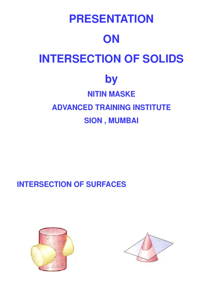 Solids Intersection Techniques | PDF | Line (Geometry) | Shape