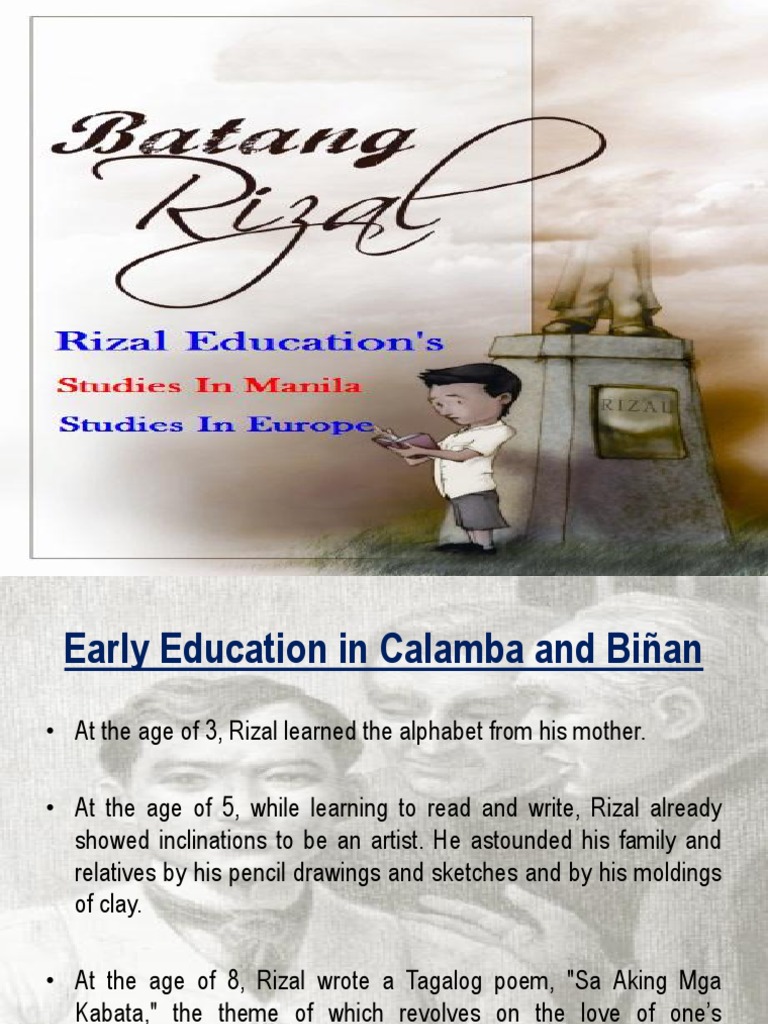 Rizal Education | PDF | Philippines | Further Education