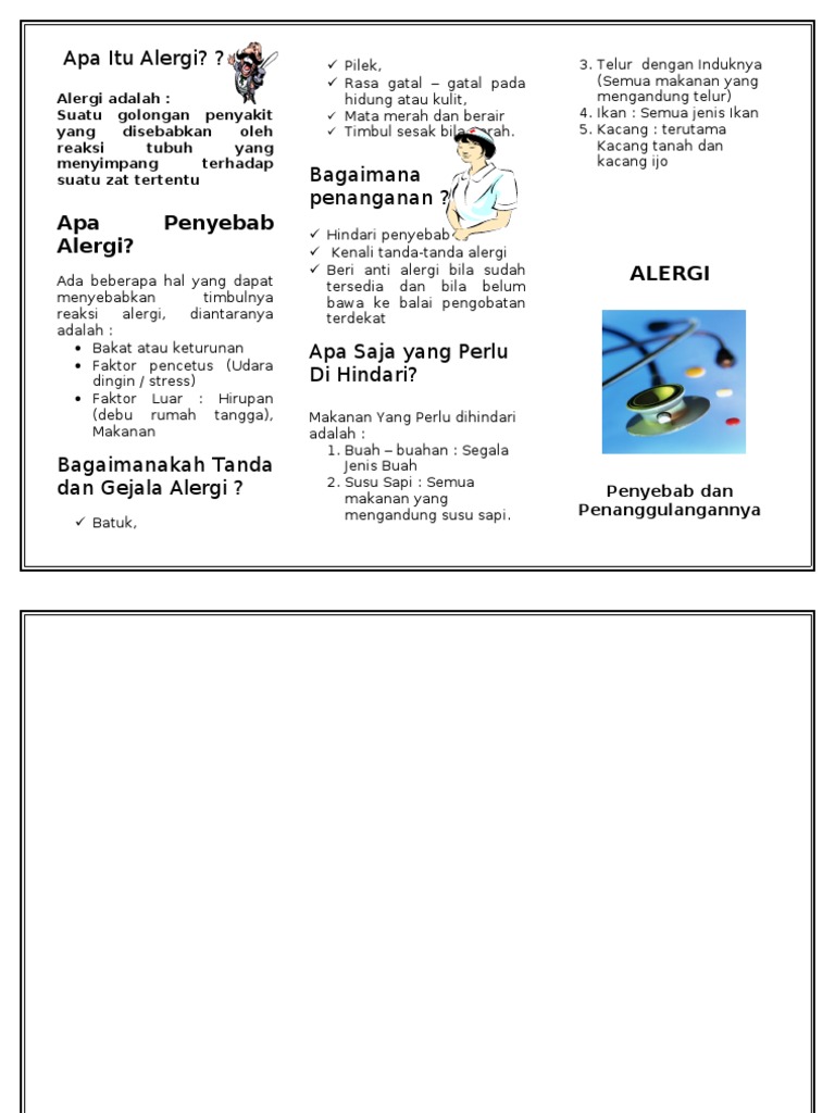 Leaflet ALERGI | PDF