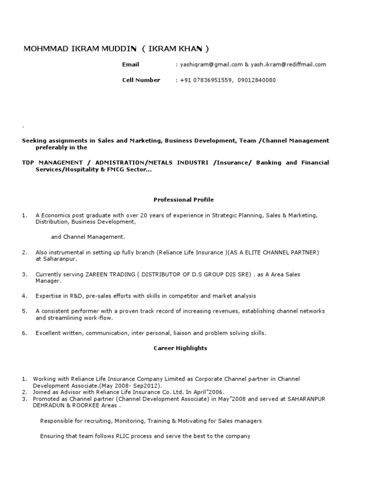 Ikram Resume | PDF | Marketing Strategy | Marketing