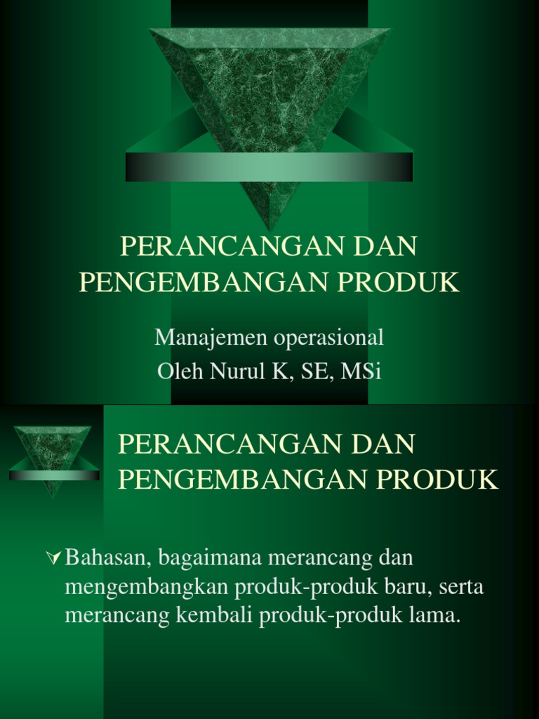 Perancangan Dan Pengembangan Produk | PDF