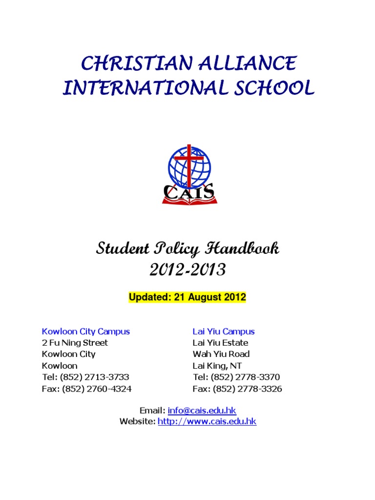 CAIS Student Handbook | PDF | High School Diploma | Advanced Placement