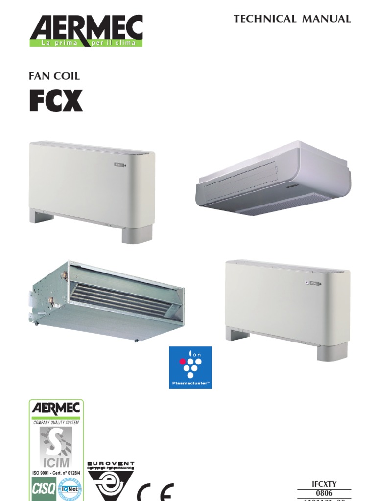 Aermec FCX Technical Manual Eng | PDF | Hvac | Air Conditioning