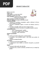 PROIECT DIDACTIC Lectura Educatoarei | PDF