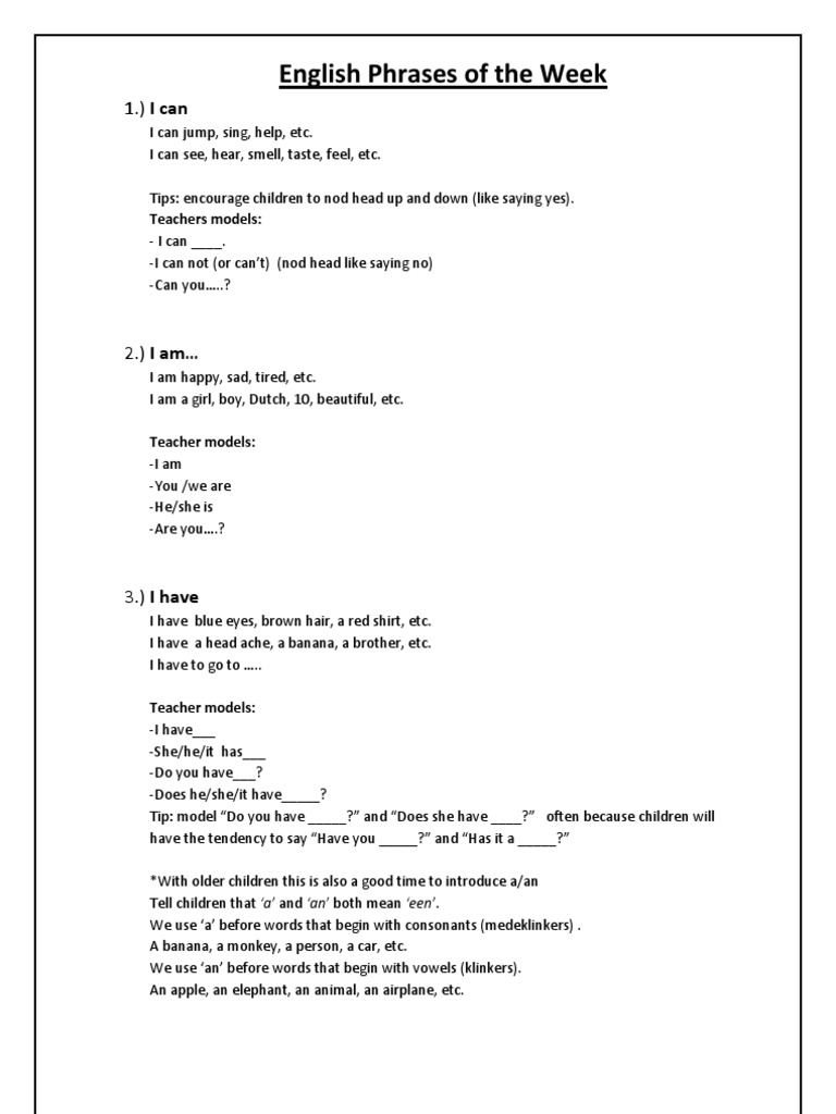 Weekly English Sentence Practice | PDF | Languages | Language Arts ...