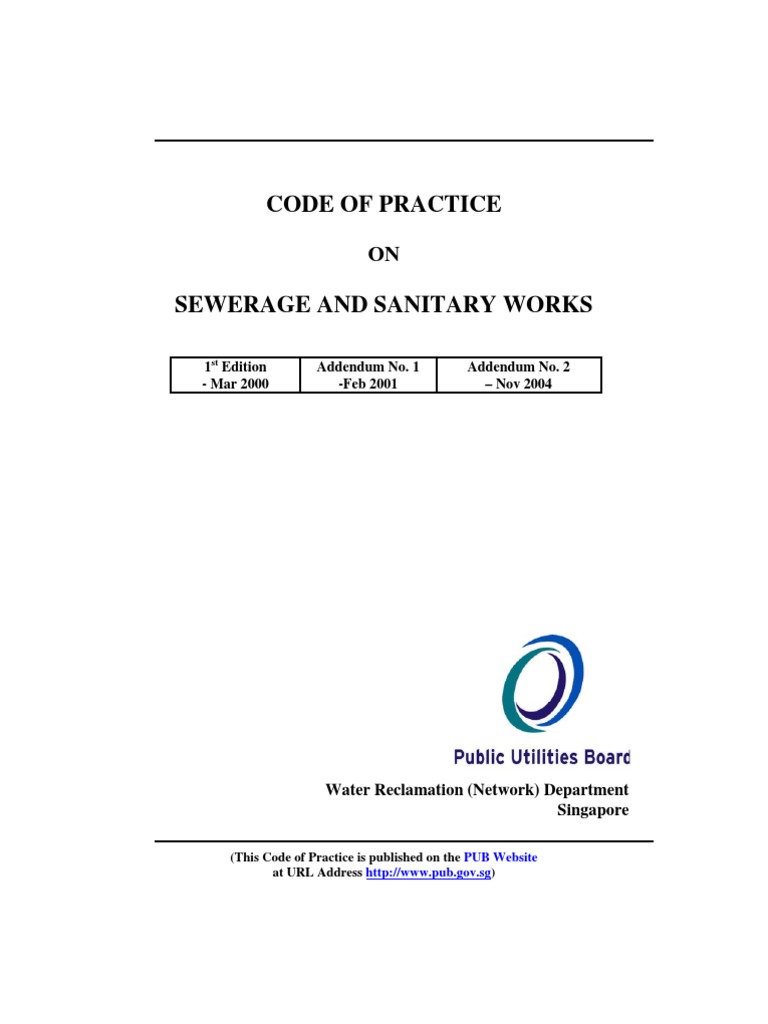 REG NEA COP Sewerage Sanitary Works 2004 Nov | PDF | Sanitary Sewer ...