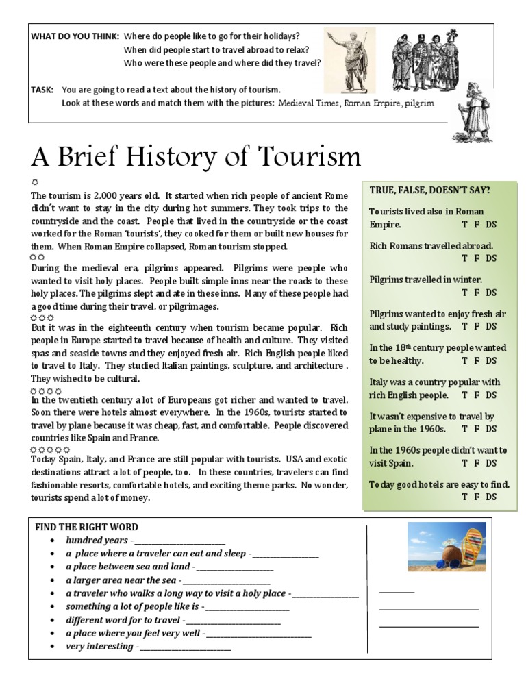 A Brief History of Tourism | PDF | Tourism | Leisure