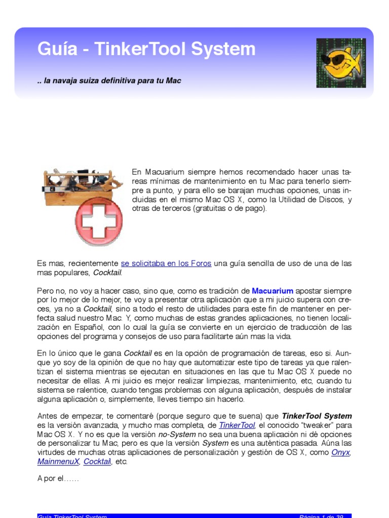 Guia TinkerTool System Ok | PDF | Buscador (software) | Mac OS