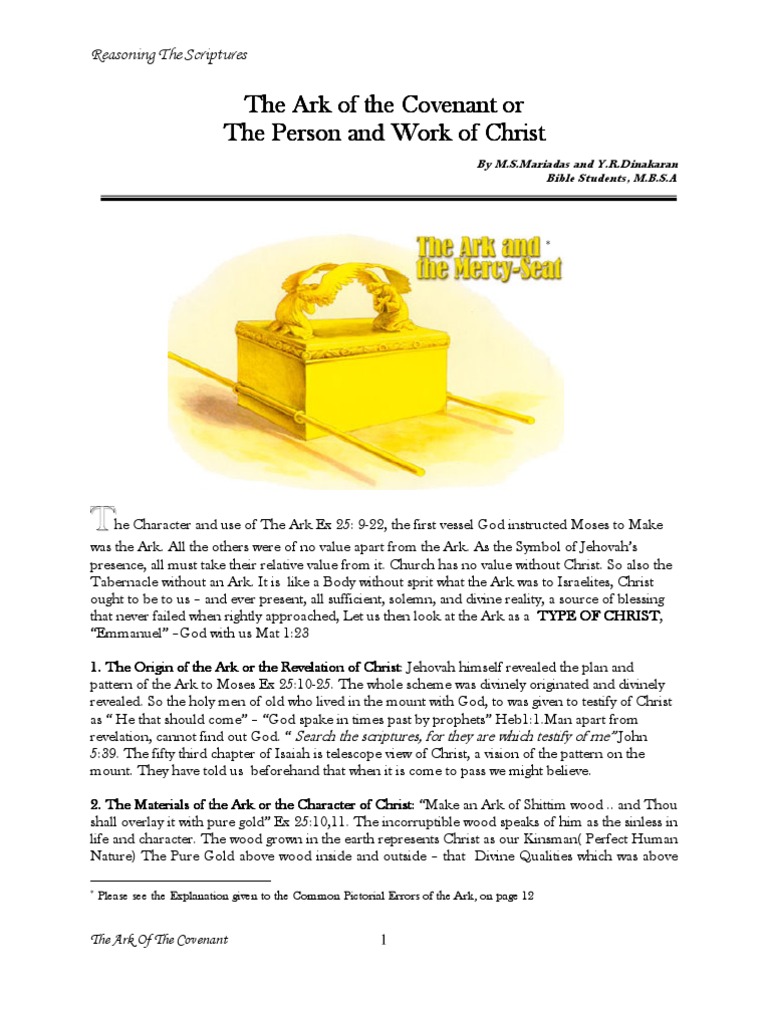 The Ark of The Covenant | PDF | Ark Of The Covenant | Atonement In ...