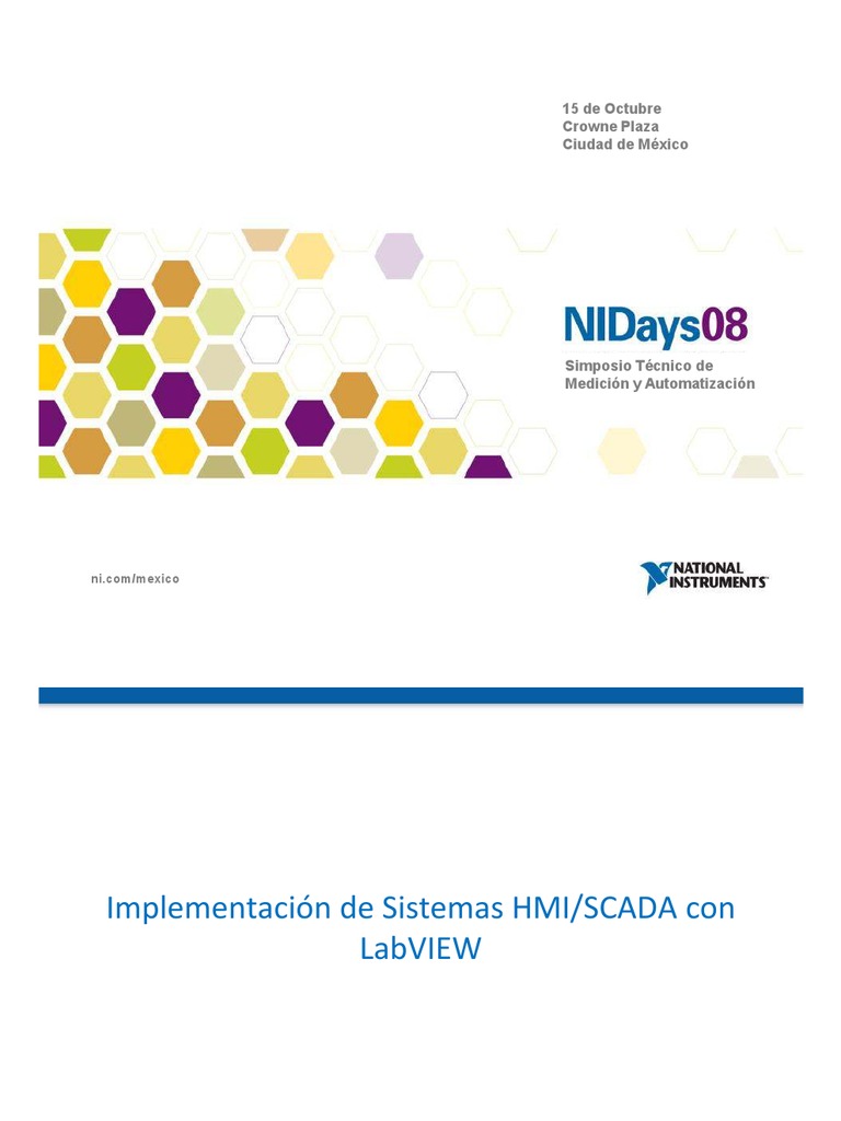 Implementacion de Sistemas SCADA Con LabVIEW | PDF | Scada | Ingenieria ...