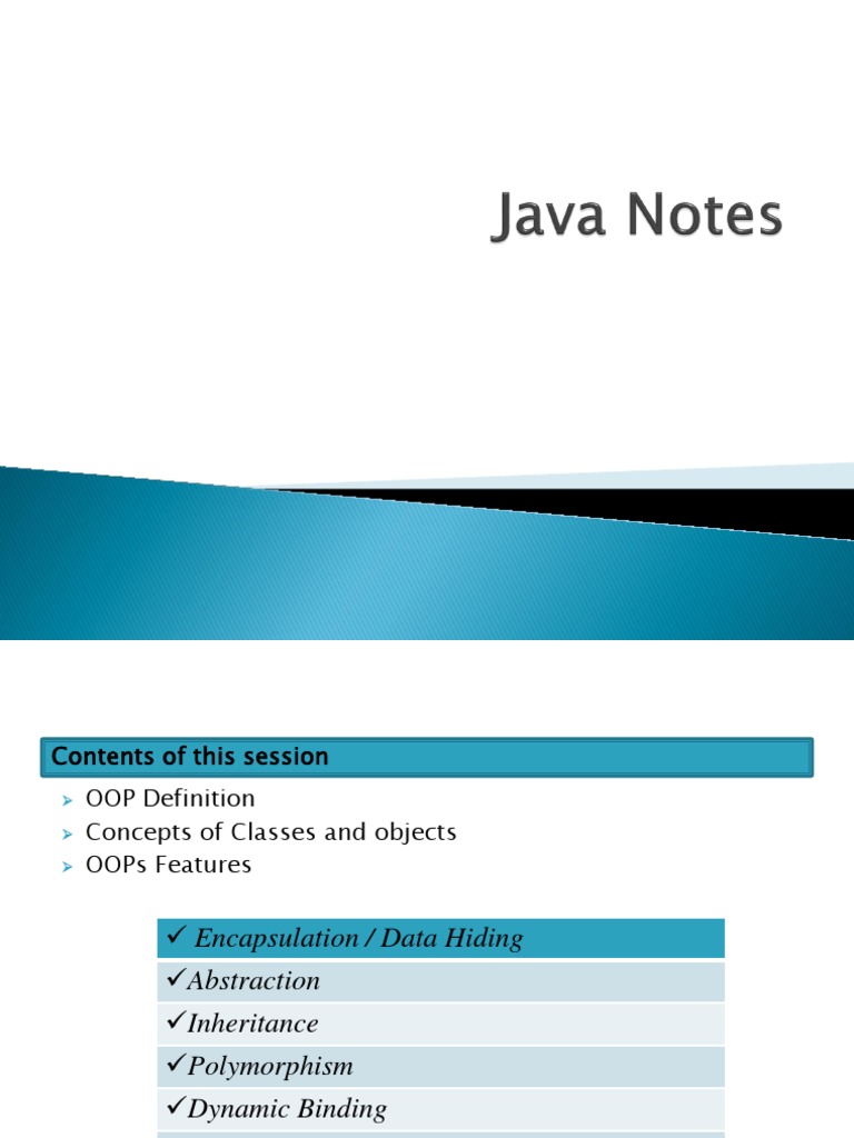 Java Notes Of25sessions Pdf Inheritance Object Oriented Programming Java Virtual Machine