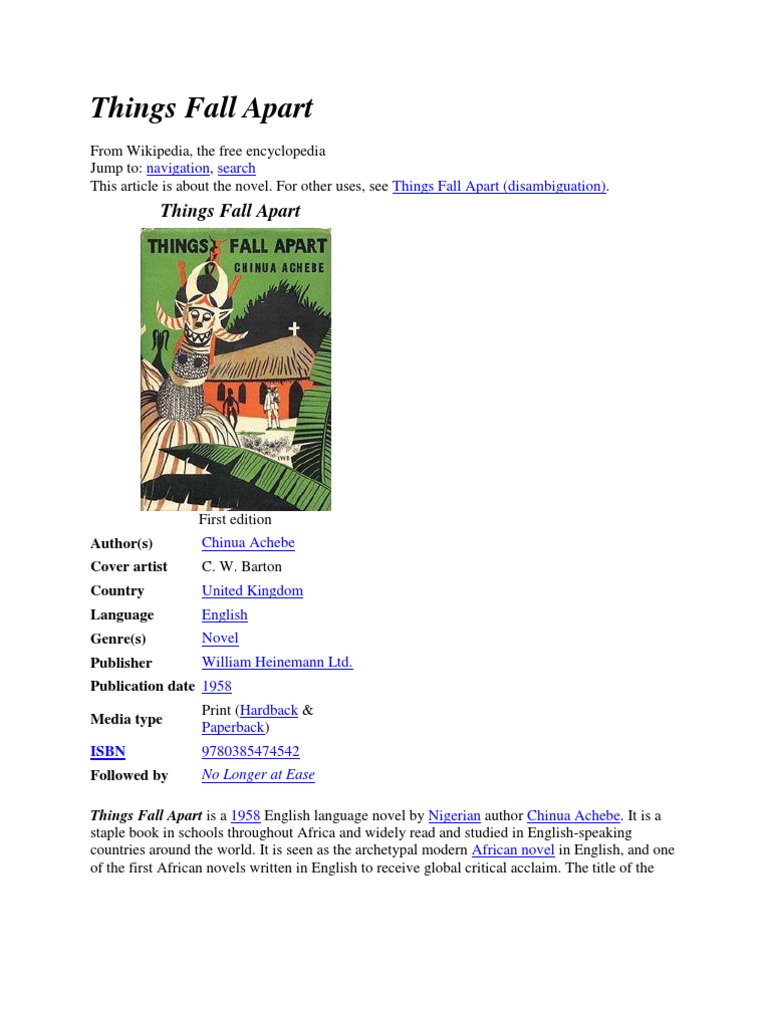 Things Fall Apart | PDF