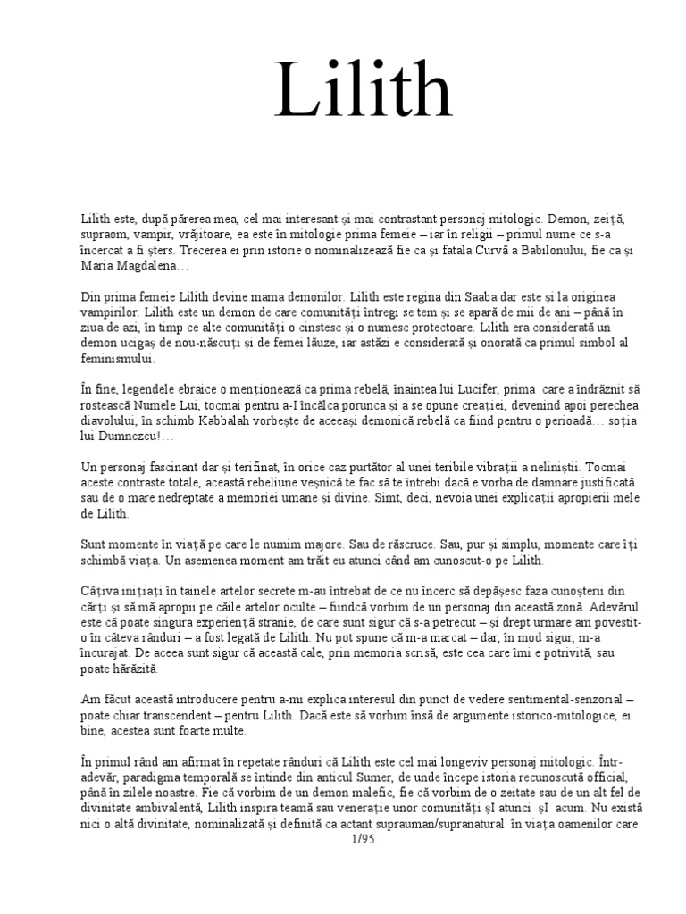 Lilith | PDF