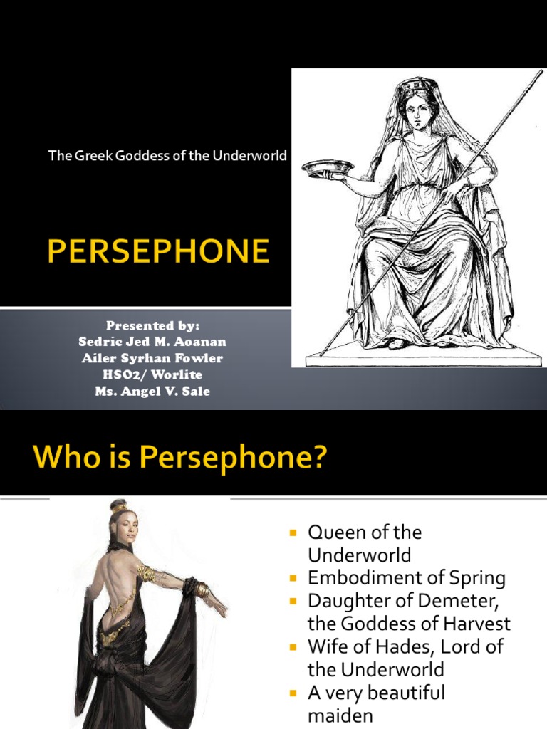 Persephone (World Literature-Greek Mythology) | PDF