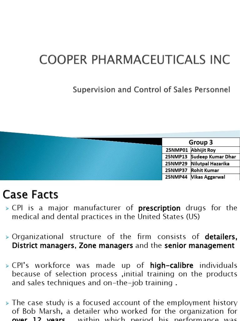 Cooper Pharmaceuticals Inc | PDF | Motivation | Motivational