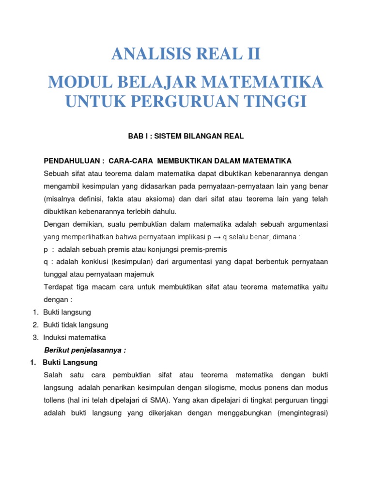 Analisis Real Ii | PDF