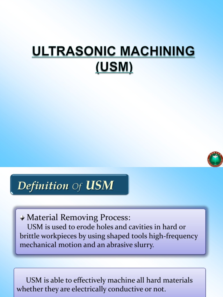 Usm | PDF | Machining | Abrasive