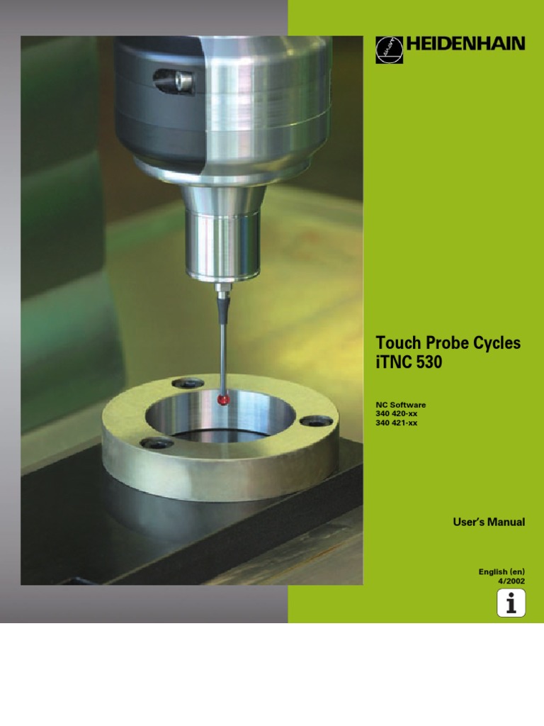 Heidenhain TNC 530 Probing Cycles | PDF | Parameter (Computer Programming) | Calibration