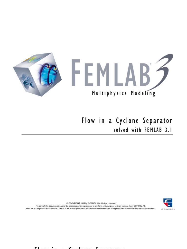 Turbulent Flow Cyclone Separator 3D | PDF | Turbulence | Fluid Dynamics