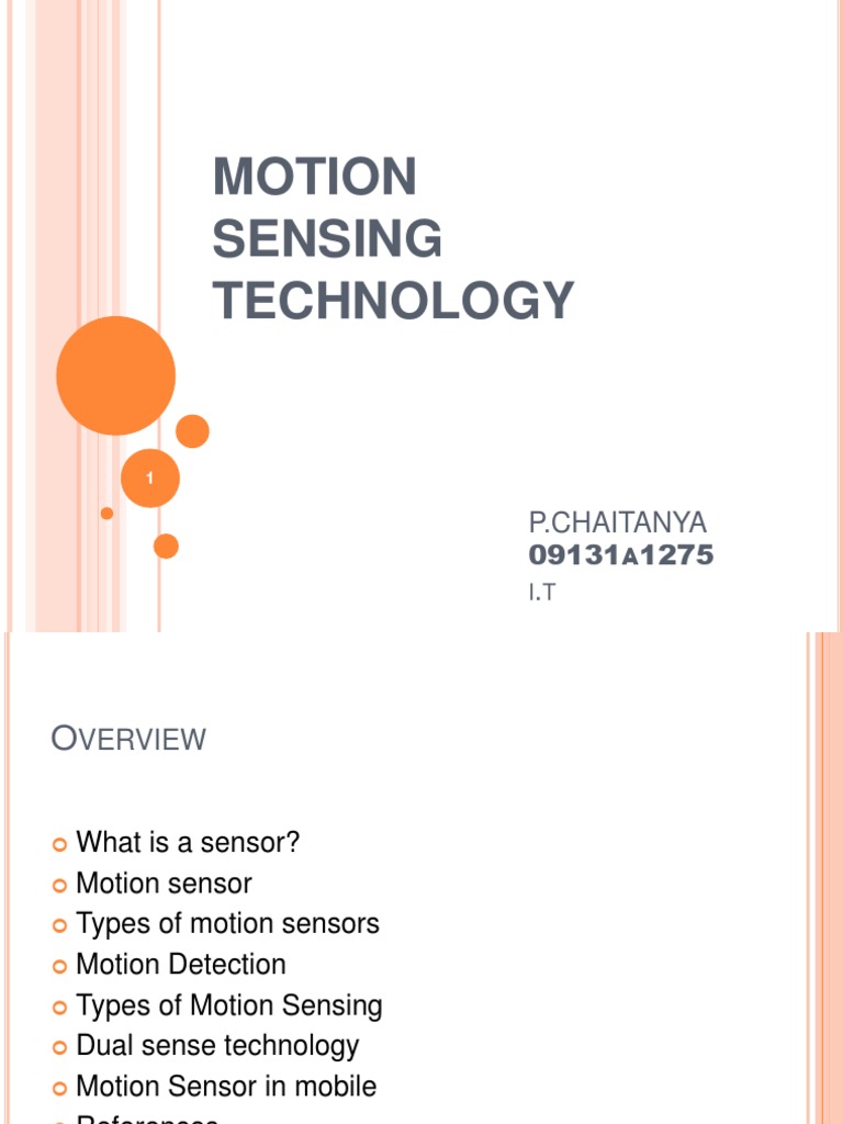 Motion Sensing Technology | PDF | Security Alarm | Sensor