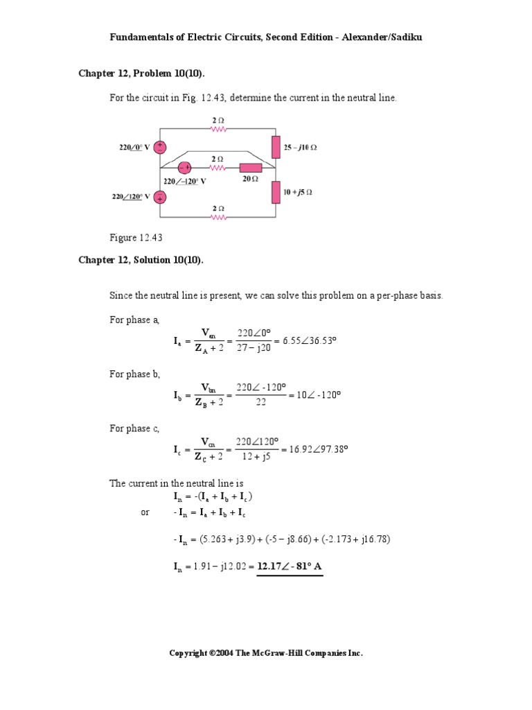 Chapter12 Assignments | PDF | Electronics | Power (Physics)