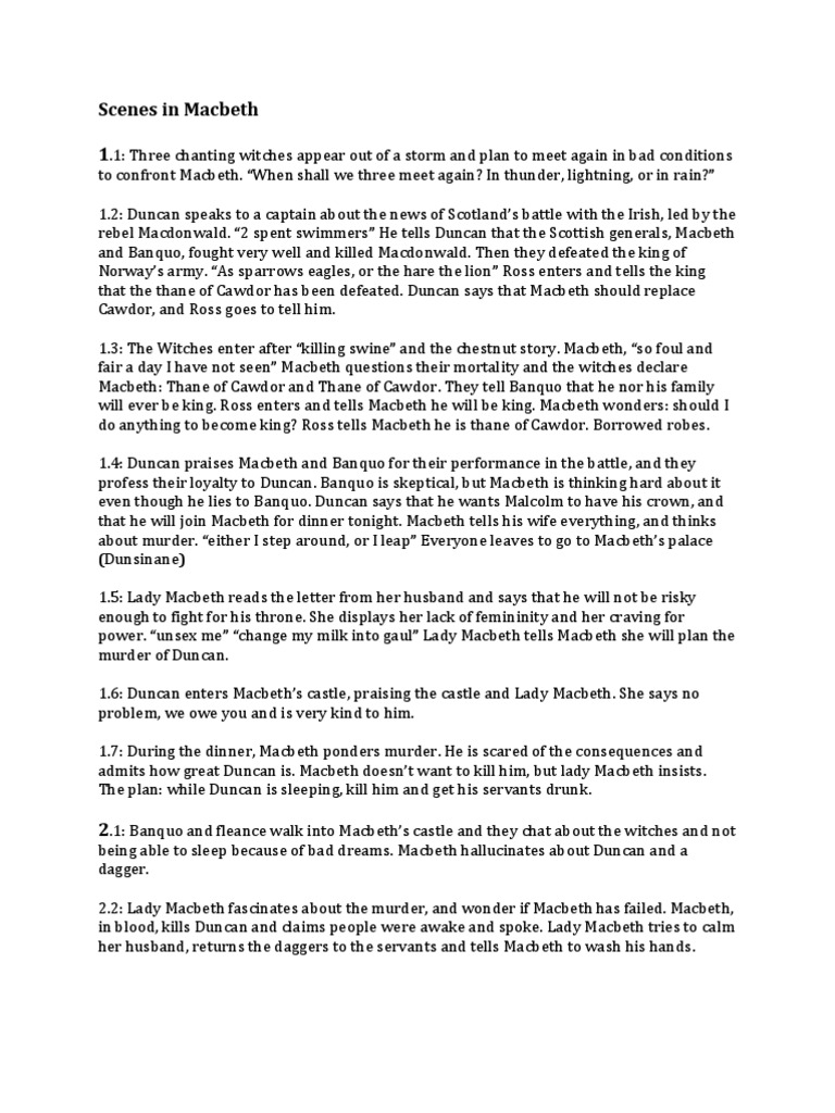 Extensive Macbeth Study Guide | PDF | Macbeth | Shakespearean Tragedies